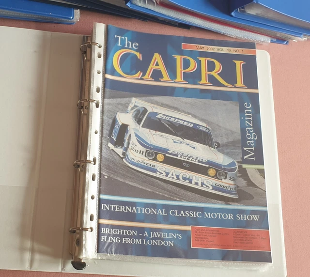 FORD CAPRI CLUB MAGAZINES COLLECTION. May 2002 - April 2003 CONTINUOUS £37.08 - PicClick UK