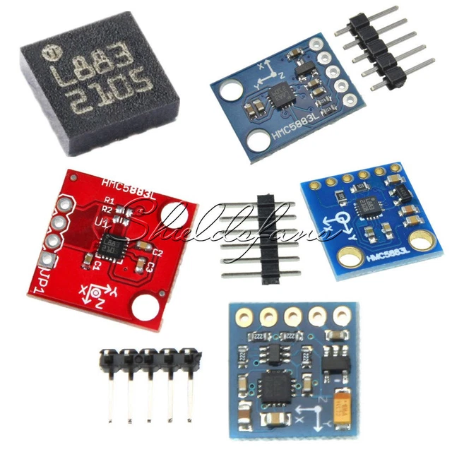 SENSOR MAGNETÓMETRO BRÚJULA de triple eje HMC5883L GY-271 GY-273 3V-5V ...