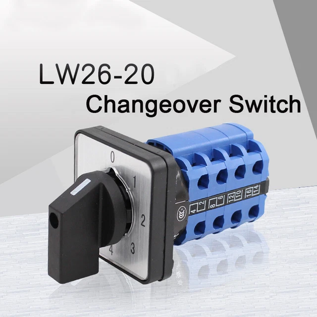 LW26-20A 380V 5 Position 16Terminal Rotary Selector Rotary Cam ...