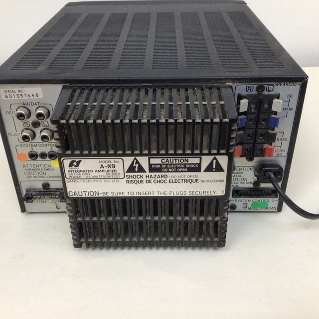 SANSUI MINI COMPONENT System Integrated Stereo Amplifier MC - X9AV £77. ...