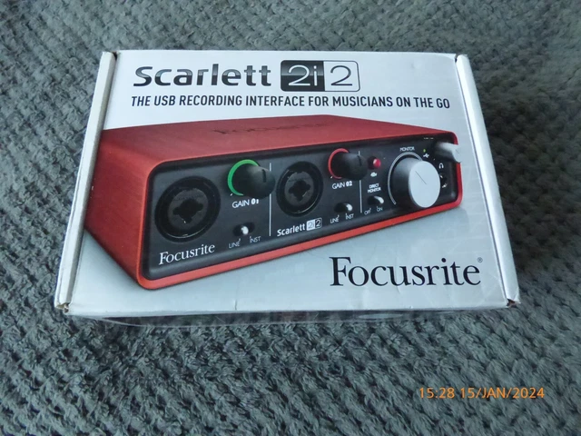 FOCUSRITE SCARLETT 2I2 Audio/Midi Interface - Red £54.00 - PicClick UK