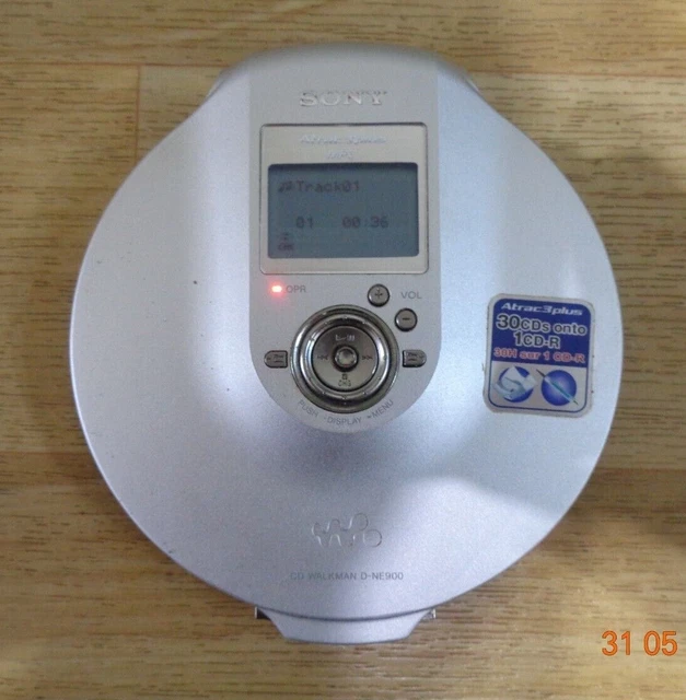 SONY DISCMAN D-NE900 CD Player Walkman MP3 Player silber + Ladestation ...