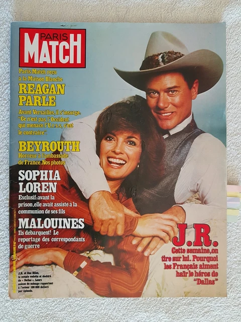 PARIS MATCH N°1723 4/6/1982 Dallas Jr V.principal M.mercouri Kaprisky ...