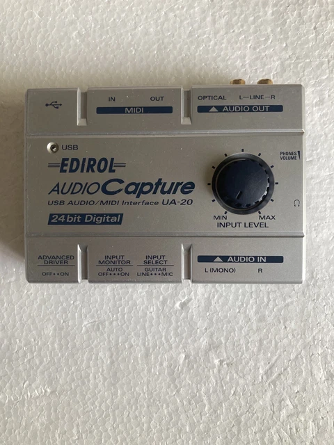 ROLAND EDIROL AUDIO Capture UA-20, 24 bit digitale EUR 37,49 - PicClick IT
