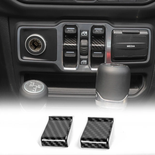INNER WINDOW LIFT Switch Button Cover Trim For 18+ Jeep Wrangler JL ...