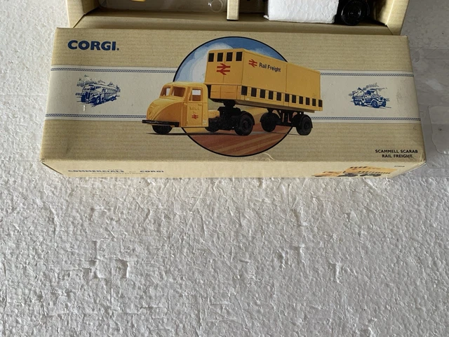 CORGI 97910 SCAMMEL Scarab Rail Freight 1/50 Scale Model Mint Ref U28 £ ...