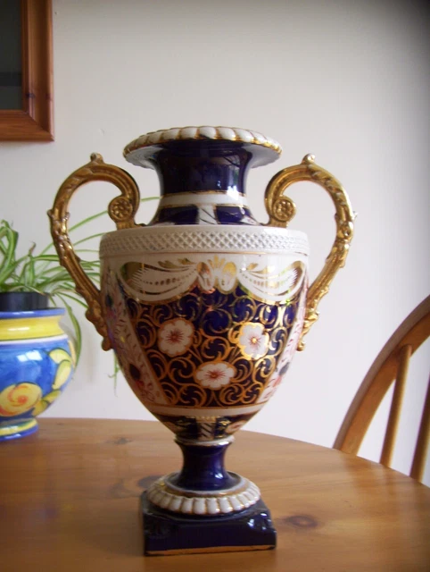 SUPERB LARGE ANTIQUE Gaudy Welsh-English Imari Vase-Vgc £42.29 ...