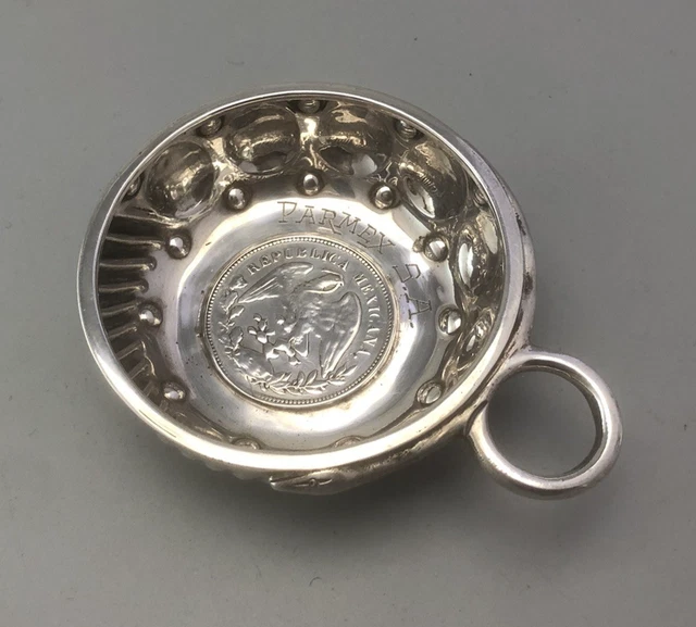 MEXICAN 1 PESO Coin Set Snake Mounted Wine Taster c1901 108g AALZX £220 ...