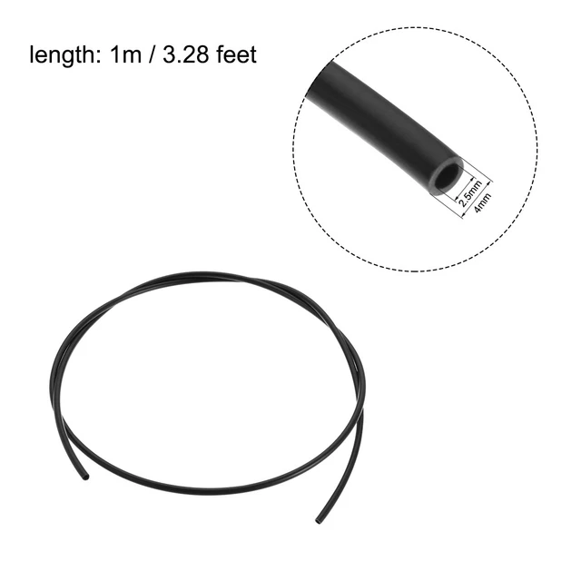 4MM OD 2.5MM ID 1m Long Nylon Tube for Air Line Brake Fluid Transfer Black $13.85 - PicClick AU