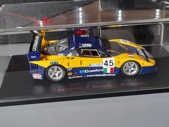 STUNNING RED LINE Spark 1:43 Resin Model 1996 Ferrari F40 GTE Le Mans ...