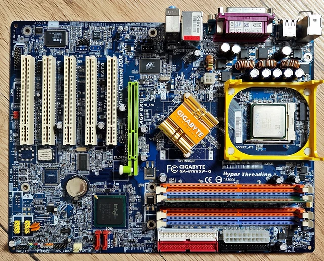 GIGABYTE GA-8I865P-G REV:1.0 Socket 478 AGP DDR Intel 865P ICH5 ...