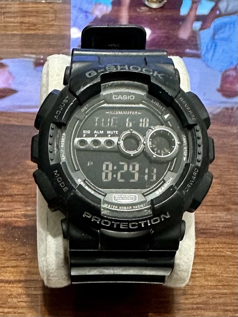 CASIO G-SHOCK MEN'S Watch Blackout Dial GD-100 $50.00 - PicClick AU