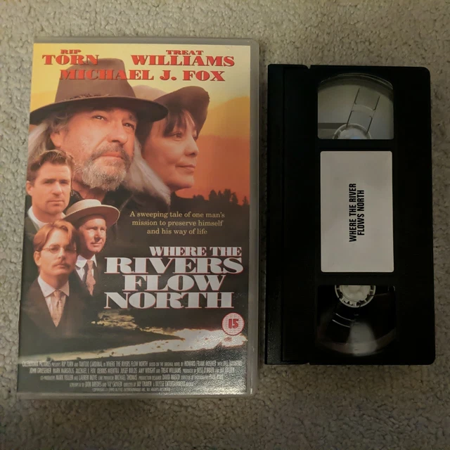 WHERE THE RIVERS Flow North VHS Video Big Box Ex Rental Large Case ...