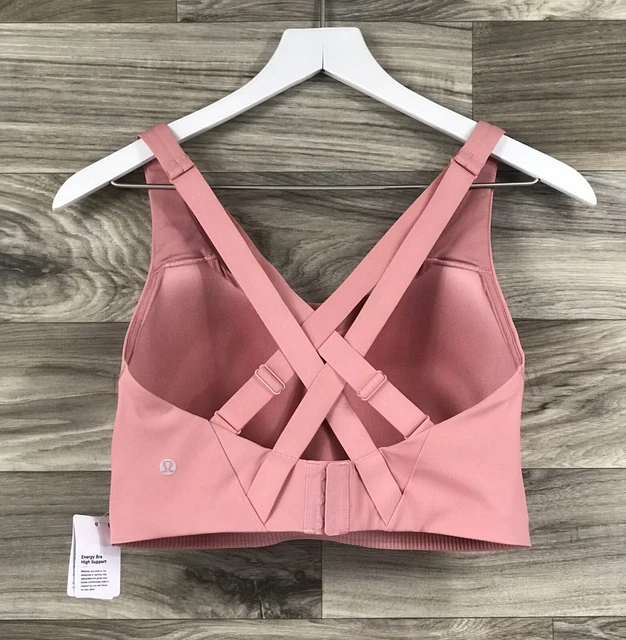 LULULEMON ENERGY BRA High Support Size 36D 🌸 Pink Puff PPUF 76695 $93. ...