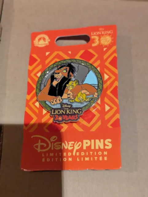 DISNEY LION KING 30th Anniversary Simba And Scar Pin LE 4000 New £28.00 - PicClick UK