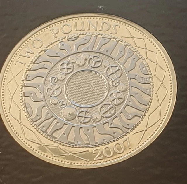 2007 PROOF £2 Technology Standing On The Shoulders Of Giants 2 Two ...