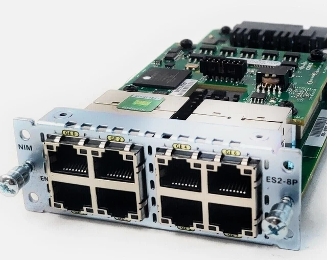CISCO NIM-ES2-8P 8-PORT POE Gigabit Ethernet LAN Switch Network ...