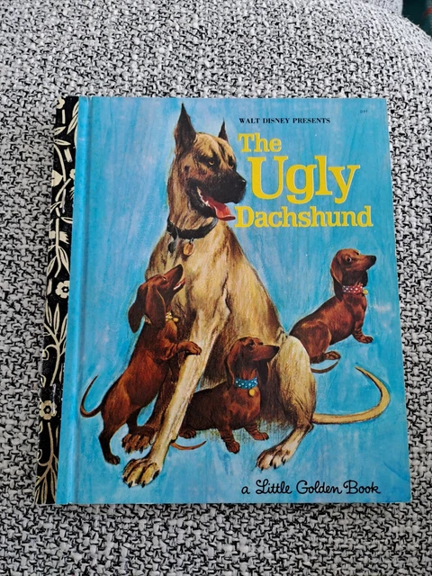 THE UGLY DACHSHUND Vintage Little Golden Book D91 Aus Disney 1973 Dog ...