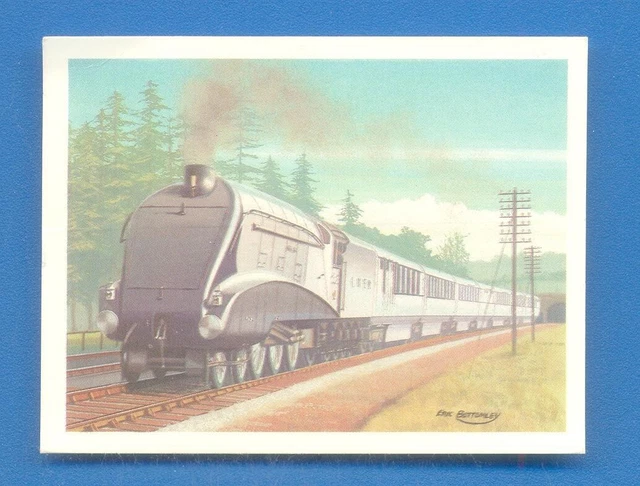 HISTORY OF BRITAIN'S RAILWAYS.No.14.LNER CLASS A4.EMBASSY CIGAR CARD ...
