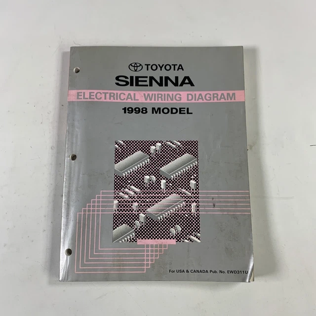 1998 TOYOTA SIENNA VAN Electrical Wiring Diagram Repair Shop Manual OEM ...