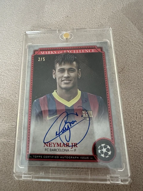 TOPPS MUSEUM COLLECTION 24/25 Marks Of Excellence Neymar 2/5 On Card ...