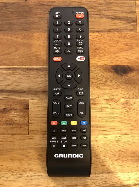 TÉLÉCOMMANDE UNIVERSELLE GRUNDIG 19935 Universal Remote NETFLIX YOU ...