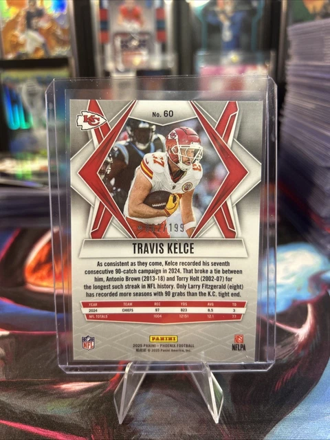 2025 PANINI PHOENIX Travis Kelce #60 Wave Parallel /199 Kansas City ...