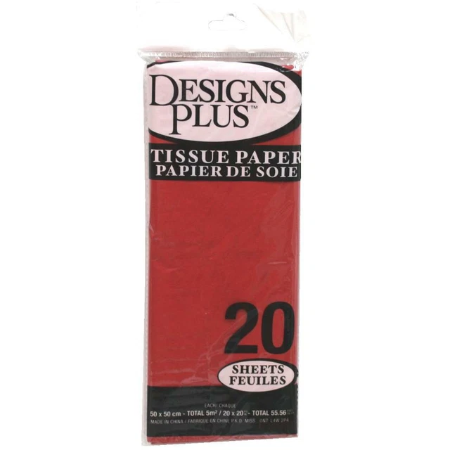 TISSUE PAPER - Red, 20 Sheets $11.30 - PicClick CA