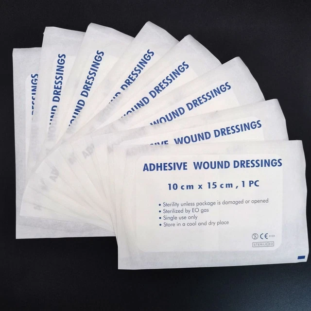 STICKER BANDS ADHESIVE Plaster Wound Dressing Band Breathable Bandage ...