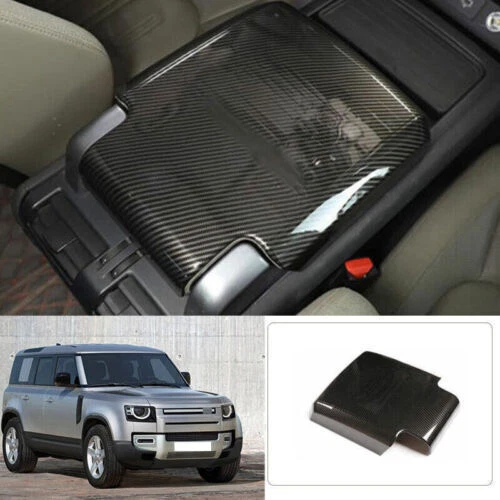 FOR LAND ROVER Defender 2020~2023 Carbon Fiber Center Console Armrest ...
