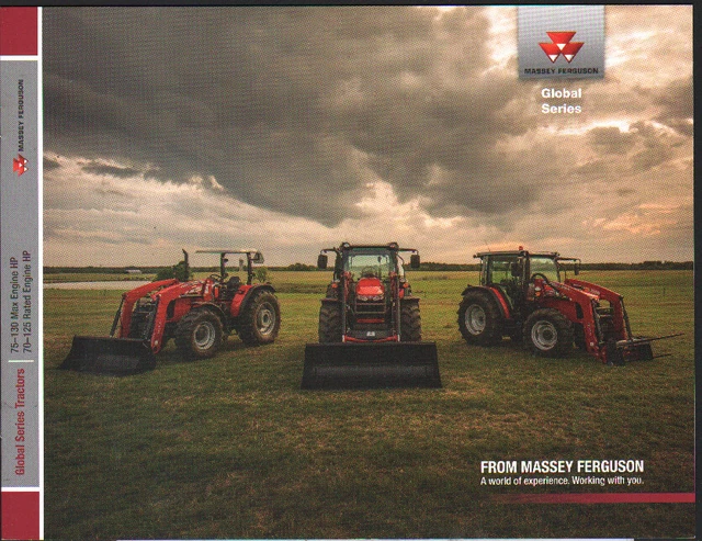MASSEY FERGUSON &GLOBAL Series" Tractor Brochure Leaflet £6.00 - PicClick UK
