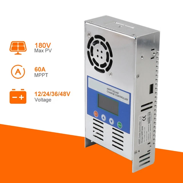 MPPT 60A SOLARLADEREGLER Laderegler Solarregler 48V 36V 24V 12V Auto LCD Display EUR 97,21 ...