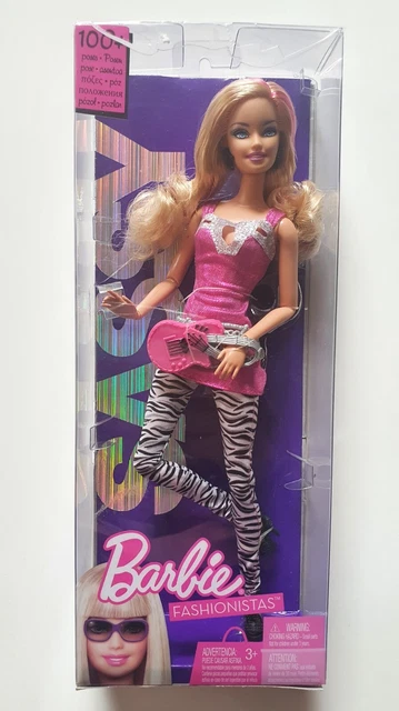 RARE FIRST WAVE Barbie Fashionistas SASSY Articulated Doll Mattel 2009 ...