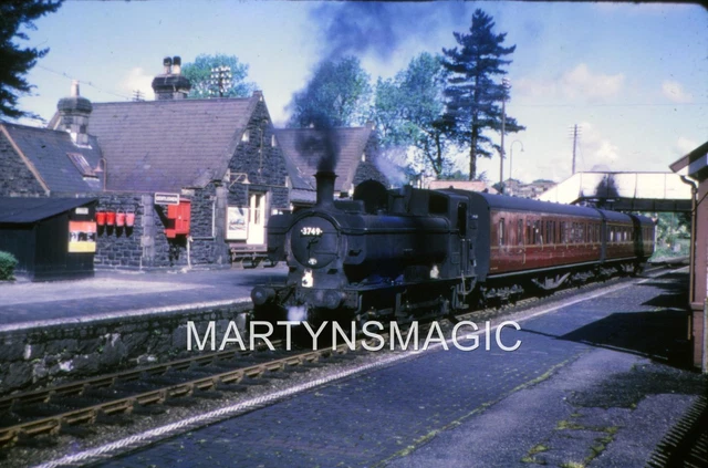 S21-9 ORIGINAL BR Steam Railway slide 3749 @ Bala Station 12-8-1963 £4. ...