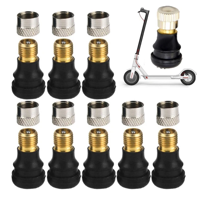 SCOOTER OUTDOOR WHEEL Gas Valves Electric Scooter Vacuum Valve Tubeless ...
