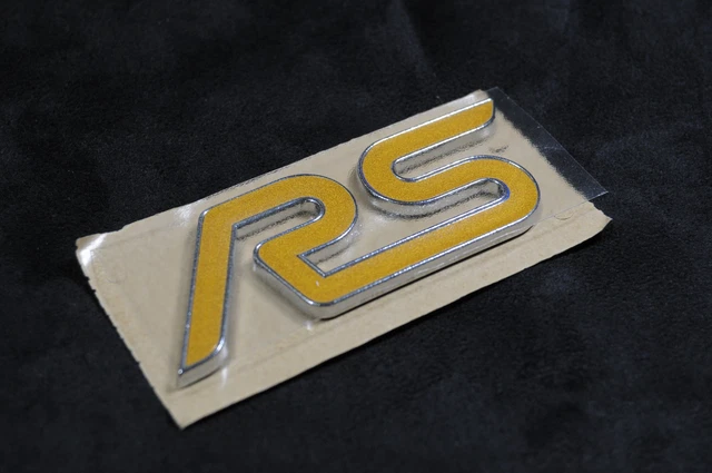 FORD FOCUS RS reflective gold inlay decal for Emblems (2 per order) $19 ...