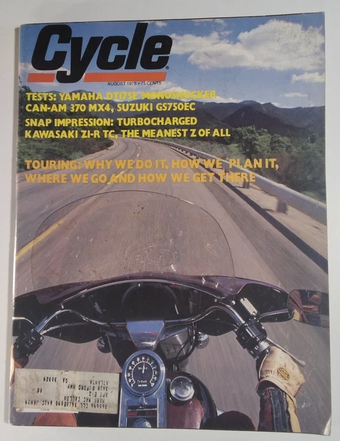 CYCLE MAGAZINE VTG 1978 Touring Can-Am Suzuki Kawasaki BMW Honda Yamaha ...