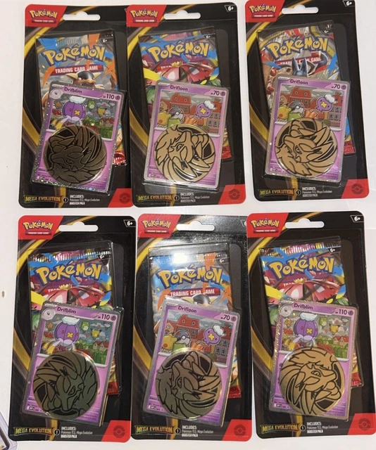 POKEMON TCG MEGA Evolutions Blister Pack with Coin New Sealed X6 £54.99 ...