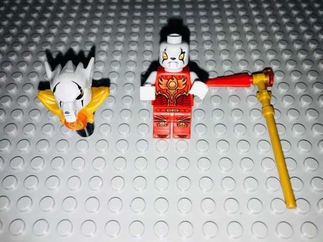 LEGO LEGENDS OF Chima Worriz - Fire Chi Minifigur Wolfsmann Figur Waffe ...