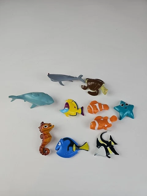 DISNEY PIXAR FINDING Nemo Figures Cake Toppers Sheldon Dory £19.00 ...