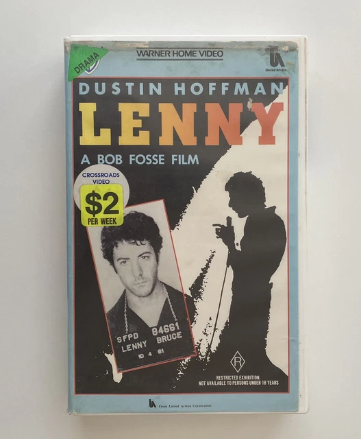 LENNY [VHS] WARNER UA Video Big Box Ex-Rental Tape Bob Fosse Dustin ...