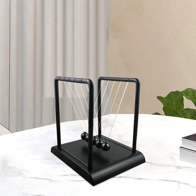 NEWTONS CRADLE BALANCE Balls Home Desk Toy Physics Learning Fun £10.78 ...