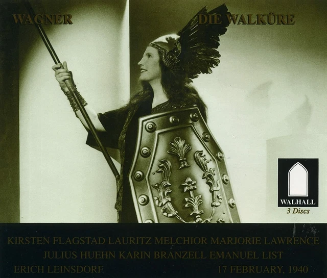 WAGNER: DIE WALKURE / Erich Leinsdorf, Flagstad, Lawrence, Melchior ...