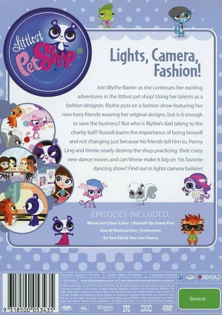 LITTLEST PET SHOP: Lights, Camera, Fashion! DVD (Region 4) VGC EUR 4,87 ...