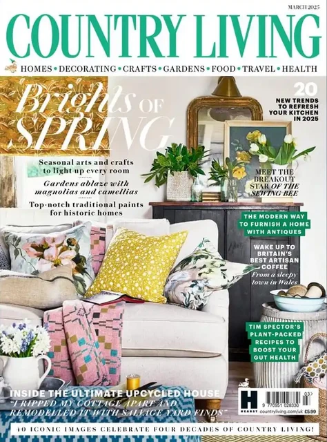 COUNTRY LIVING MAGAZINE British Edition March 2025 | Brights Of Spring ...