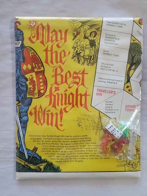 MAY THE BEST Knight Win, Game, Poster, Board Game, Map, Fun, Activity ...