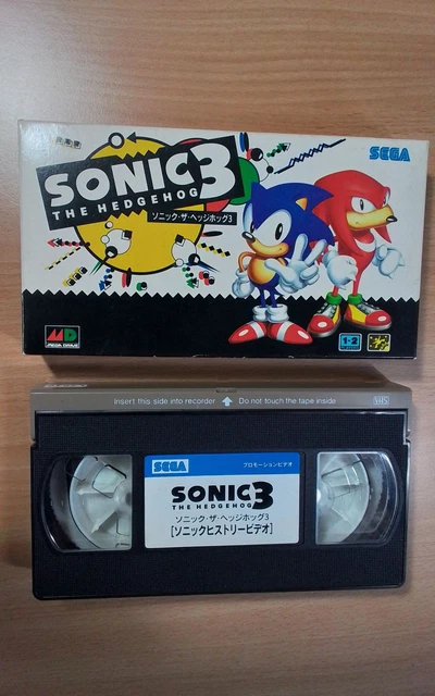 VHS SONIC THE Hedgehog 3 (III) - Sonic History Video SEGA PROMO TAPE ...