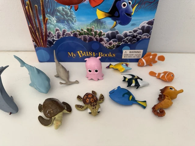 DISNEY FINDING NEMO My Busy Book Mat 12 Figures Pearl Tad Sheldon Chum ...