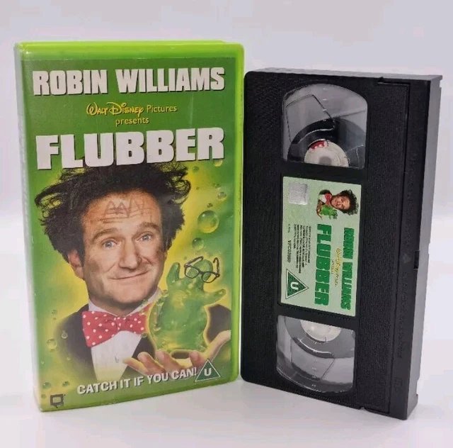 FLUBBER VHS PAL Video Tape 1997 Robin Williams Disney Classic Comedy ...