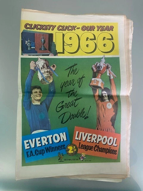 EVERTON/LIVERPOOL, 1965 1966, LIVERPOOL ECHO, 19/05/1966 Clickety Click ...